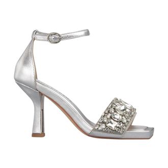 Alma En Pena Alma EN Pena, Femme, Chaussures, Gris, Taille: 38 EU Diva Metallic Heeled Sandal
