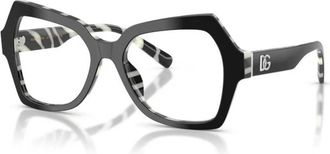 Dolce & Gabbana Femme, Accessoires, Noir, Taille: 54 MM Cat Eye Frame