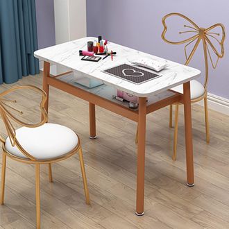 Generic Manicure Table Station Modern Art Beauty Salon Spa Wooden with Open Shelf Professional Nail Tech Workfor Home and Salon Includes Nail and Chair Combin