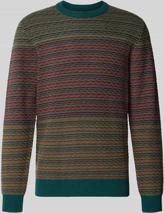Mc Neal Regular Fit Pullover aus reiner Baumwolle in Strick-Optik