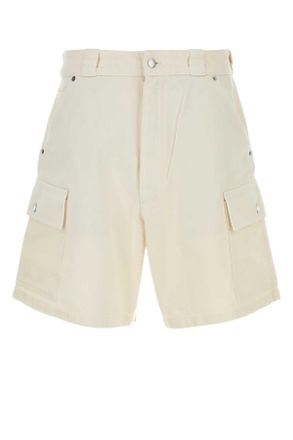 Prada Wei&szlig;e Denim-Bermuda-Shorts
