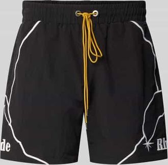 Rhude Shorts mit Label-Stitching
