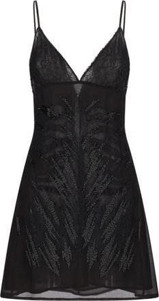 Blumarine Femme, V&ecirc;tements de nuit et de d&eacute;tente, Noir, Taille: 38 FR Embr Georgette Dress