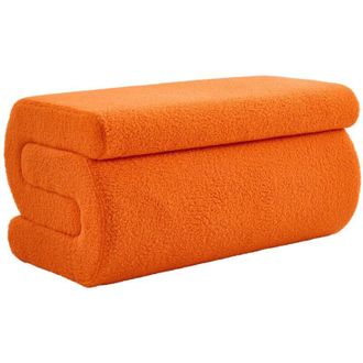 Sweeek Design Bank mit Boucl&eacute;-Bezug 1-2 Pl&auml;tze