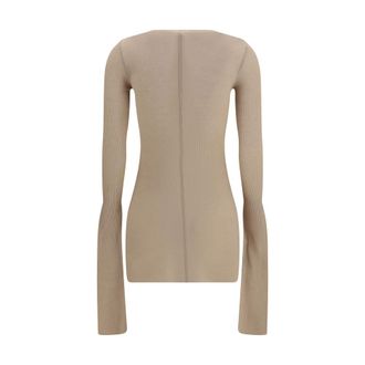 Rick Owens Womens Beige Viscose Shirt