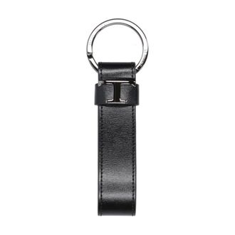 Tod's Leder Schl&uuml;sselanh&auml;nger mit Metallring - - Accessories - Herren - Schwarzk - ONE SIZE