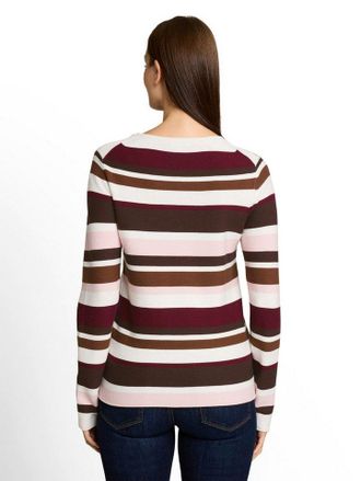Tom Tailor Strickpullover Regular mit Rundhals und Rollkanten