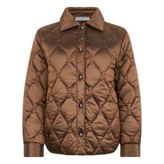 PESERICO Femme, Vestes, Brun, Taille: 44 FR Veste couleur bronze avec un design &eacute;l&eacute;gant