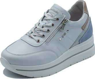 Nero Giardini E615203D Skipper Blanc Baskets pour Femme en Cuir avec Compens&eacute;e, Blanc, 39 EU