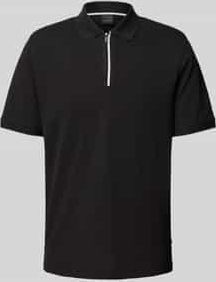 Bugatti Regular Fit Poloshirt mit Reißverschluss