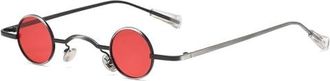 Generic Lunettes De Soleil Petit Cadre Sport Hommes Et Femmes F&ecirc;te Pilote Bal Lunettes De Soleil D&eacute;coratives(Red)