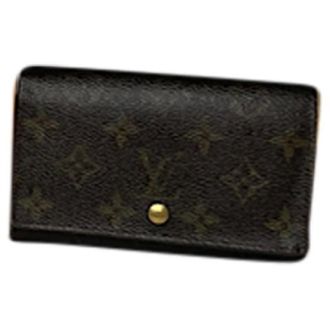 Louis Vuitton Portefeuille en cuir Pre-owned - Femme - Pre-owned - Brun - Taille: ONE Size