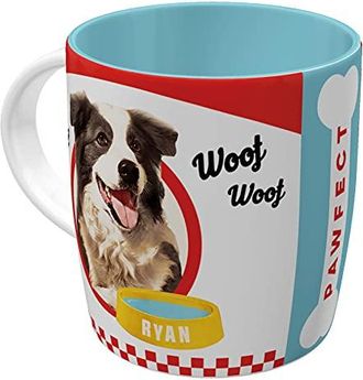 Nostalgic Art Retro Kaffeebecher, 330 ml, Better Together Dogs - Geschenk-Idee für Hunde-Besitzer, Keramik-Tasse für Kaffee, Vintage Design