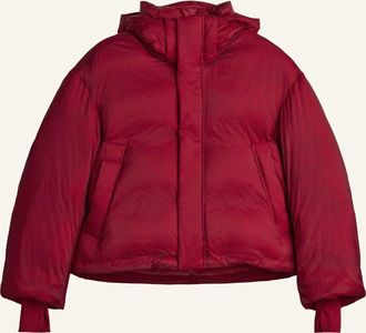 Yohji Yamamoto Y-3 Puffer Jacke, Kapuze rot