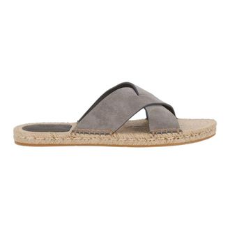 Ermenegildo Zegna Ziegenleder-Espadrille-Sandale - - Shoes - Herren - Grau - 40 1/2 EU