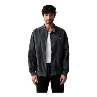 Puma Puma - Veste de surv&ecirc;tement en serg&eacute; lav&eacute; - Homme - Sport - Gris - Taille: XL