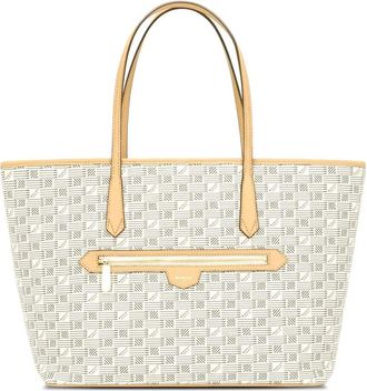 Moreau Monaco monogram-pattern tote bag - Tons neutres