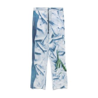 Victoria Beckham Satin Pyjamahose in Hellblau - - Trousers - Damen - Blau - S