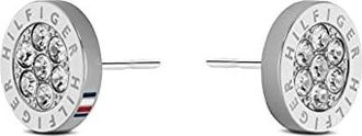 Tommy Hilfiger Jewelry Clous doreilles pour Femme en Acier inoxidable avec cristaux
