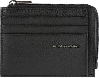 Piquadro Homme, Accessoires, Noir, Taille: ONE Size Porte-monnaie zipp&eacute; avec porte-cartes de cr&eacute;dit, porte-documents et protection Rfid