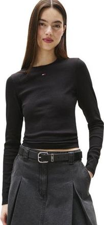 Tommy Jeans Essential Rib LS W - Langarmshirt - Damen
