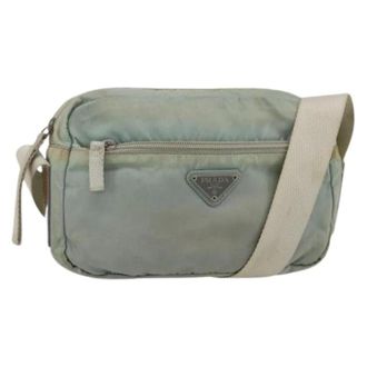 Prada Sac bandouli&egrave;re Pre-owned en nylon - Femme - Pre-owned - Bleu - Taille: ONE Size