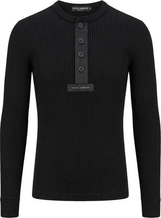 Dolce & Gabbana Rundhalspullover - - Knitwear - Herren - Schwarzk - M