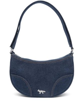 Maison Kitsuné Boogie Moon Schultertasche - Blau