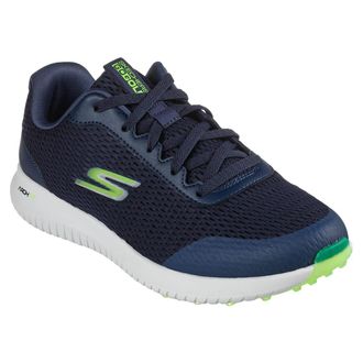 Skechers Max Fairway 3 Arch Fit Herren Golfschuh ohne Spikes, Marineblau/Limettengrün, 47.5 EU