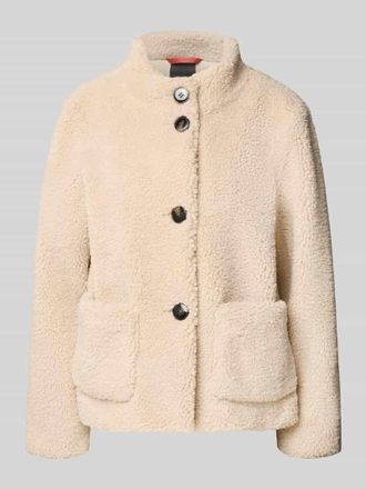 Fuchs Schmitt Regular Fit Jacke aus Teddyfell mit Stehkragen