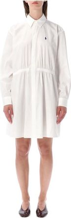 Polo Ralph Lauren Femme, Robes, Blanc, Taille: 38 FR Shirt Robes