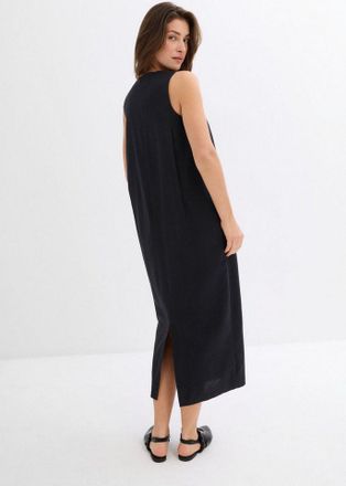 Bonprix Midikleid &auml;rmelloses Design, Oversize-Passform, runder Ausschnitt
