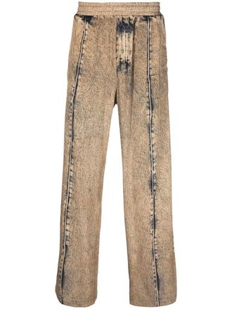 Diesel legging &agrave; effet d&eacute;lav&eacute; - Tons neutres