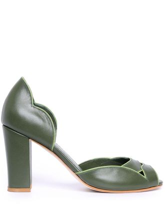 Sarah Chofakian escarpins Leger 75 mm - Vert