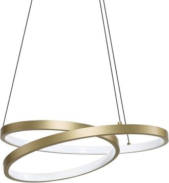 Ideal Lux Ideal Lux OZ Suspension LED int&eacute;gr&eacute;e en laiton, 4350 lm, 3000 K
