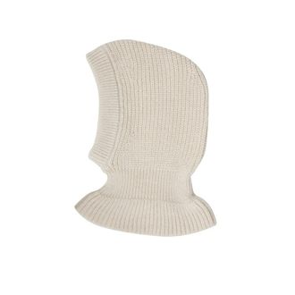 Christophe Lemaire Caps & Mützen - Black Rib-Knit Balaclava - Gr. L - in Beige - für Damen