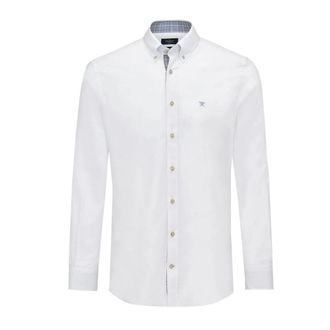 Hackett Slim Fit Melange Hemd - - Shirts - Herren - Wei&szlig; - L