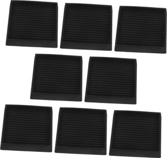 DOITOOL 8 St&uuml;ck Teiliges Quadratische M&ouml;belrollen Untersetzer aus Robustem Gummi rutschfeste M&ouml;belbein Schutzpads Tisch Stuhlbeinschutz f&uuml;r Harte B&ouml;den Kratzf