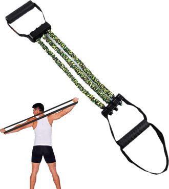 Generic Elastische B&auml;nder f&uuml;r Training, verst&auml;rkt, 3-Loch-Stretchband, verstellbar, f&uuml;r Fitnessstudio, Zuhause, Rehabilitation, &Uuml;bungen