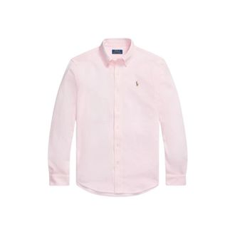 Polo Ralph Lauren Piqu&eacute; Oxford Strickhemd - - Shirts - Herren - Rosa - 2XL