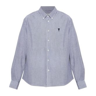 Ami Chemise ray&eacute;e - Femme - Blouses et Chemises - Bleu - Taille: 36 FR