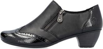 Rieker Mocassin à Talon Cuir Largo