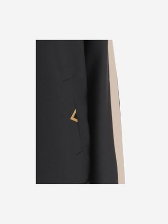 Valentino Mens Sweatshirt Nylon With Vgold, Black Polyester Sweatshirts Sweater