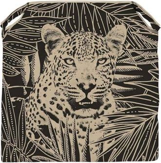 Soleil d'Ocre Dessus de Chaise en Coton 40x40x4 cm Safari