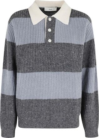 Dunst Femme, Pulls, Multicolore, Taille: 36 FR Pull de Rugby à Rayures Chunky