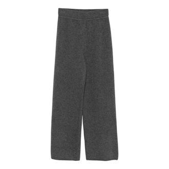 R&oacute;he Kompakt gestrickte Hose - - Trousers - Damen - Grau - S