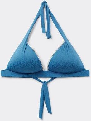 Calzedonia Triangel-bikinioberteil Mit Polsterung Sea Corals Blau