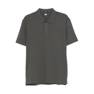 C.P. Company Polo-Shirt mit Logo - - Tops - Herren - Grau - S