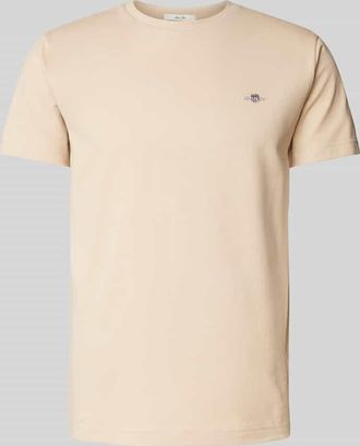 GANT Slim Fit T-Shirt mit Label-Stitching