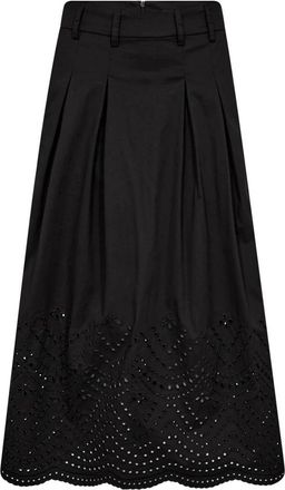 Co'Couture Femme, Jupes, Noir, Taille: 36 FR CottonCC Crisp Midi Skirt